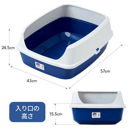 猫砂の飛び散りを防ぐ猫トイレ。大型猫にもオススメな Deep Pan ジャンボ（2カラー） – OFT STORE