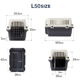 航空基準IATAクリア 小型犬の旅行や病院へのペットハードキャリー ペットケンネル・ファーストクラス（L50） – OFT STORE